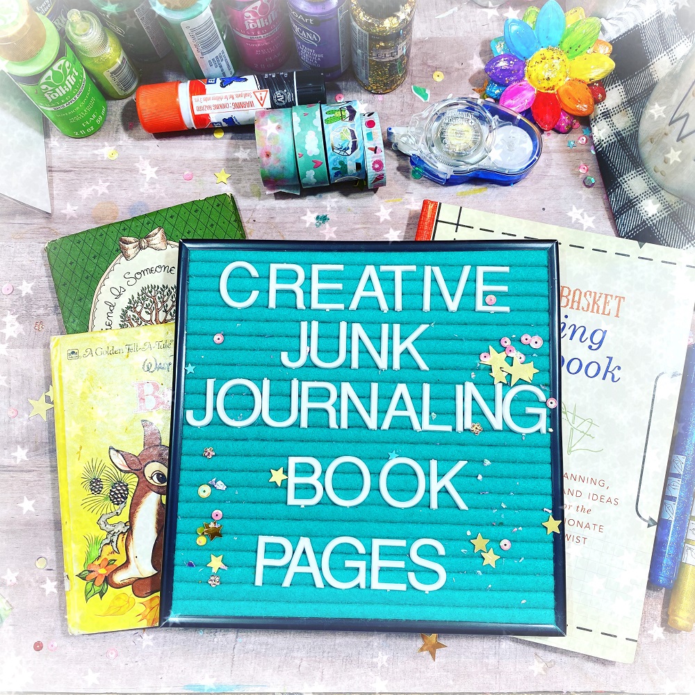Creative Junk Journaling No.4~ Book Pages – Create with Rebecca