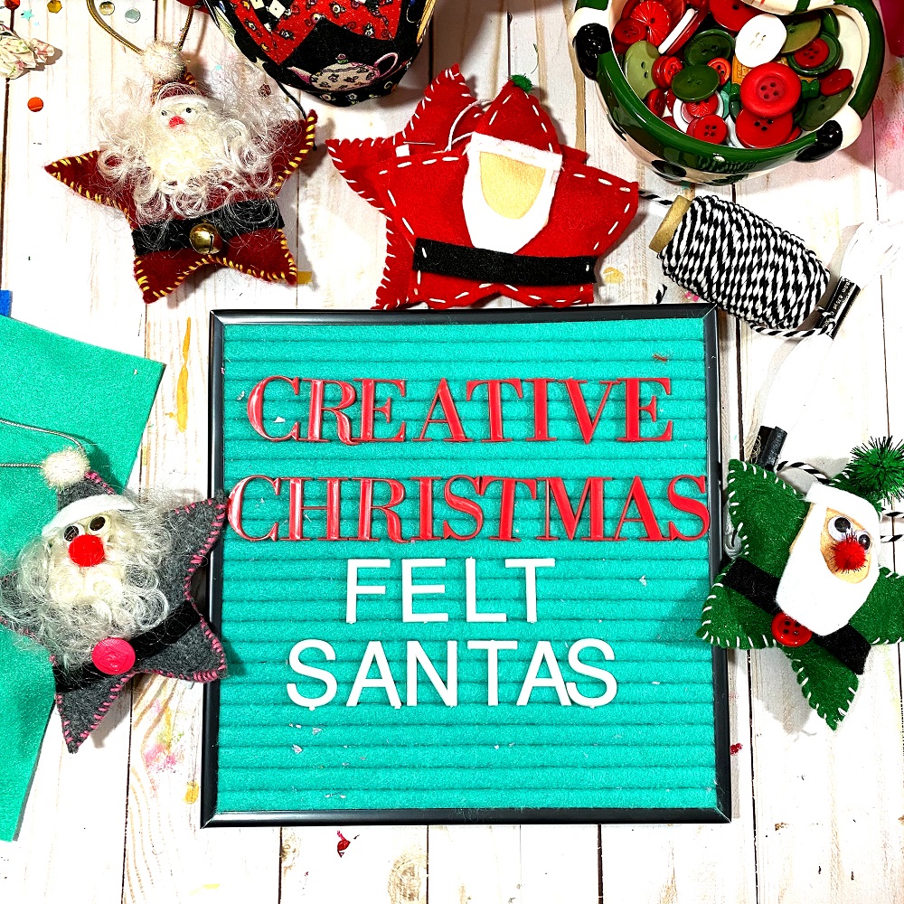 Creative Christmas~ Felt Santas – Create with Rebecca