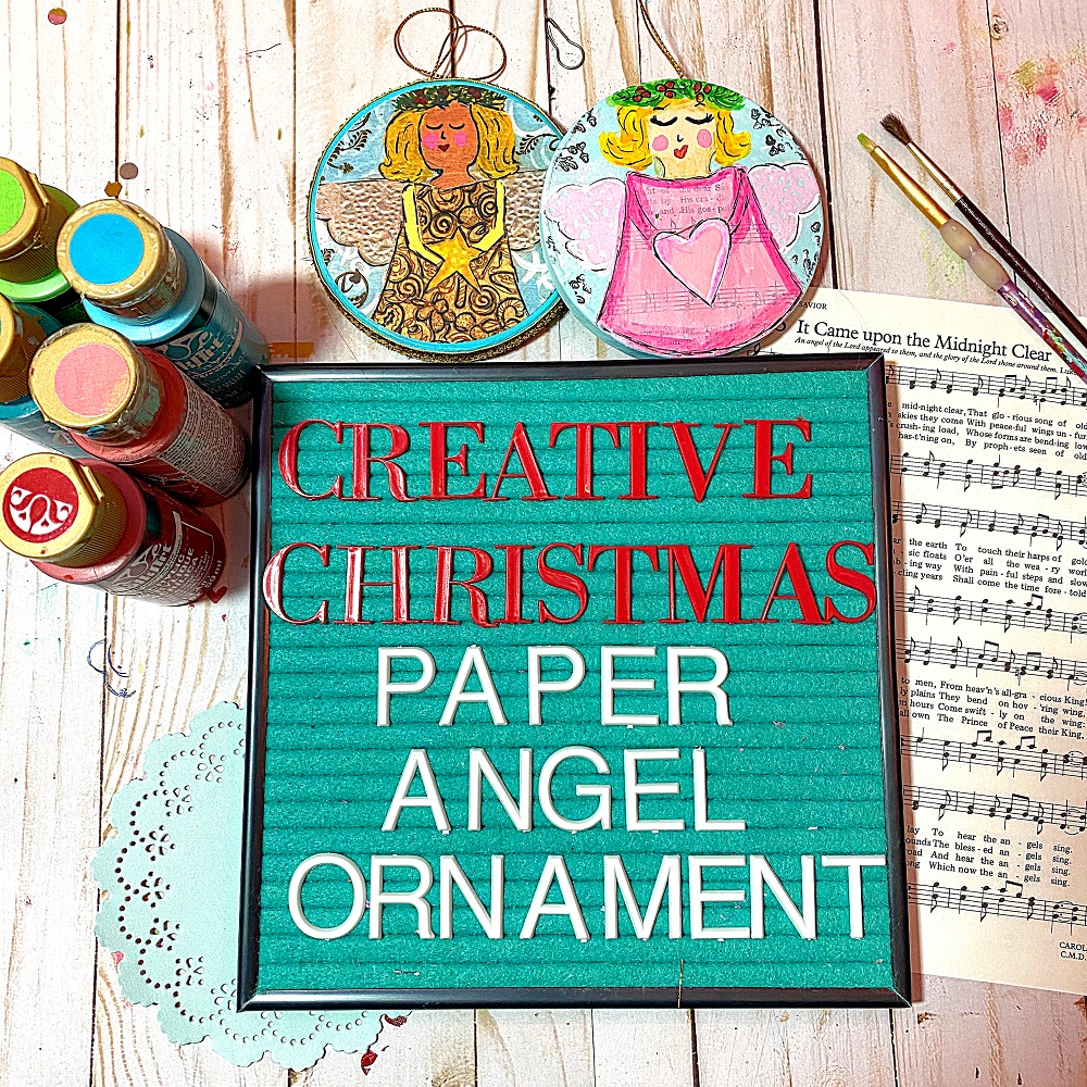 Creative Christmas~ Make a Mixed Media Paper Angel Ornament – Create ...