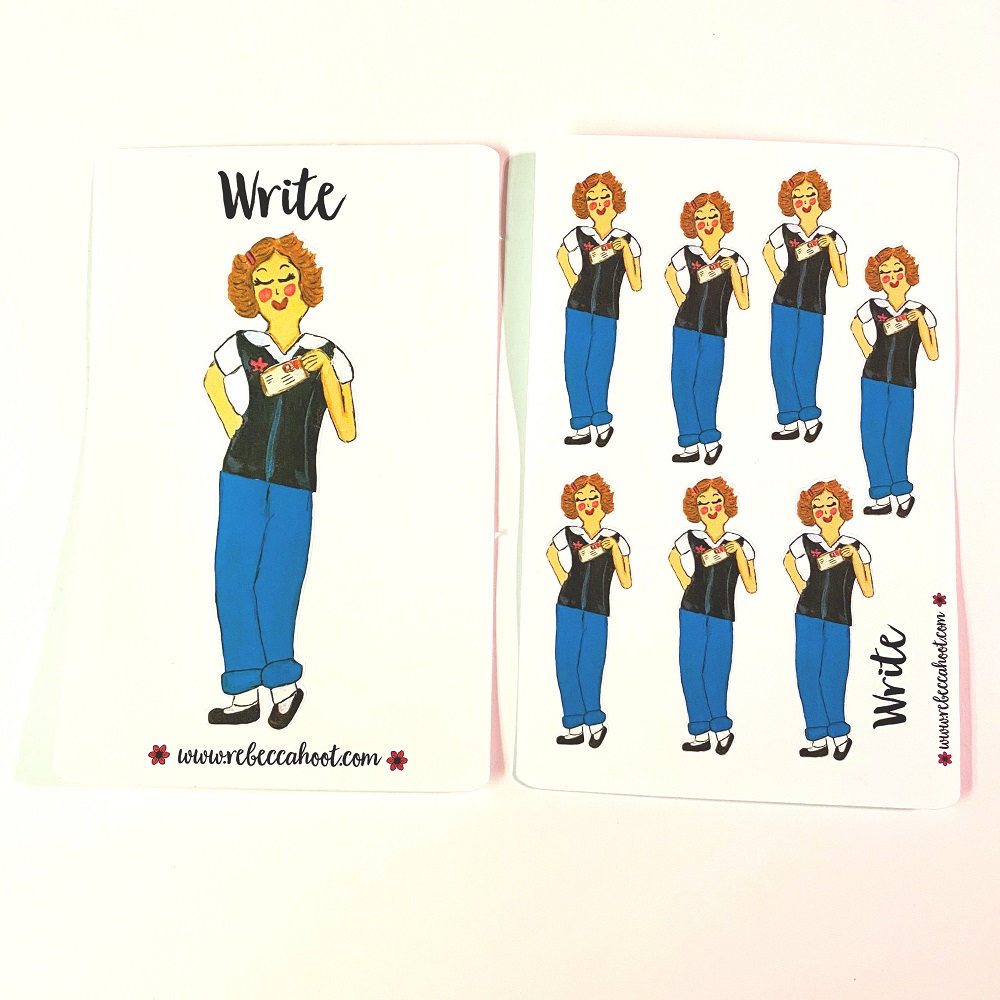 “Grateful Larissa” Stickers – Create with Rebecca